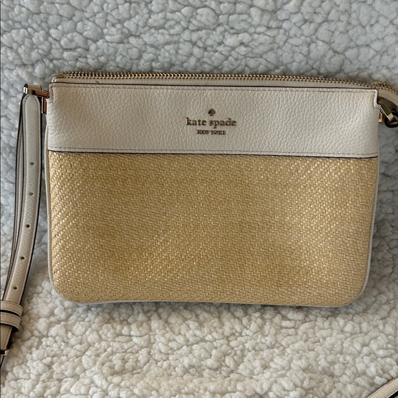 kate spade | Bags | Kate Spade Beige And Cream Crossbody Bag | Poshmark